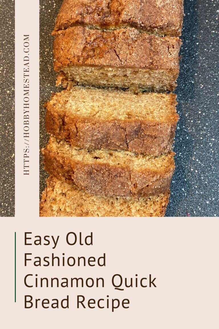 Easy Old Fashioned Cinnamon Quick Bread Recipe - Hobby Homestead