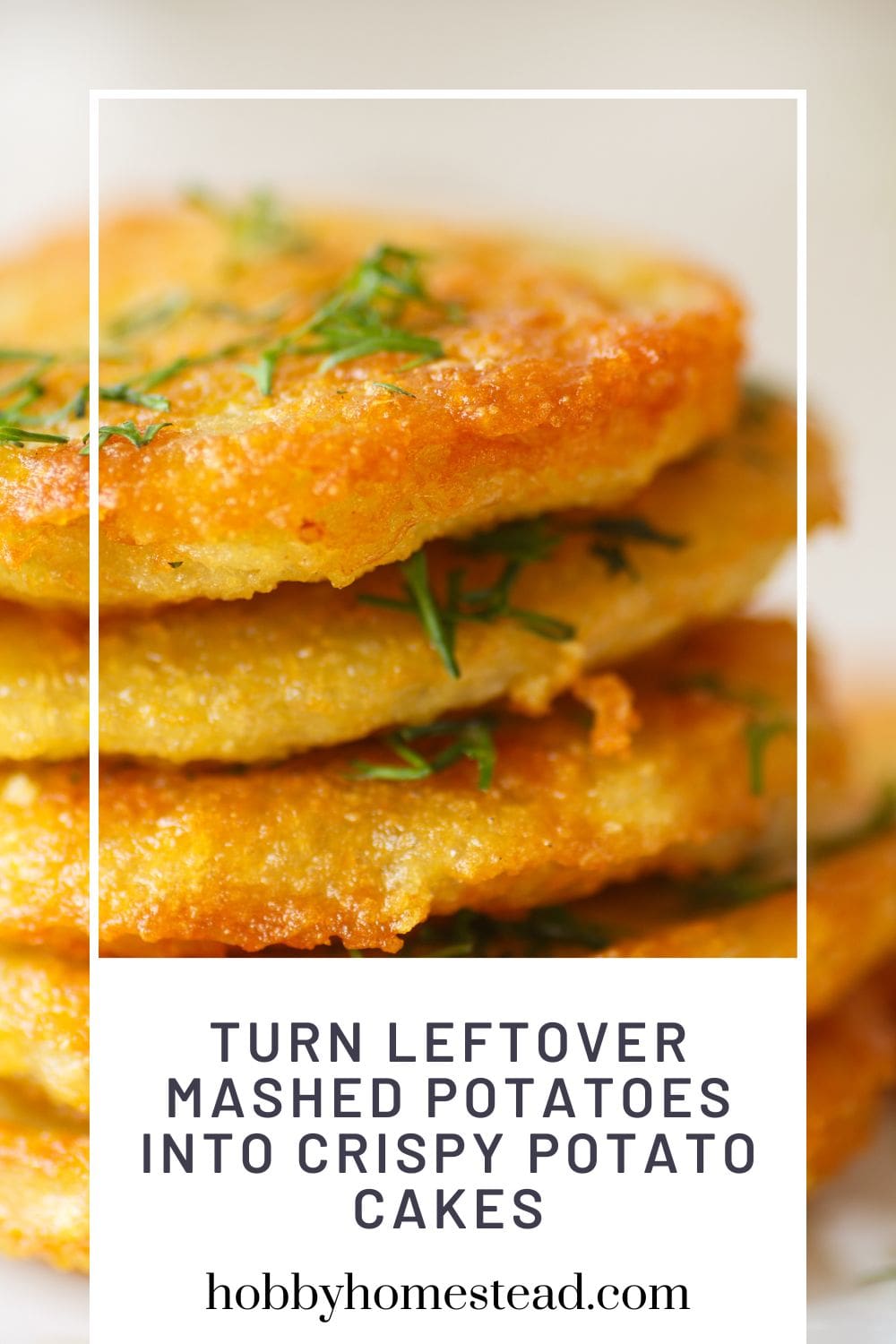 Turn Leftover Mashed Potatoes into Crispy Potato Cakes - Hobby Homestead