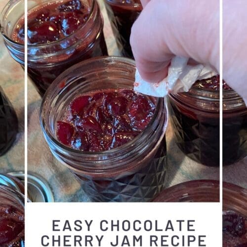 Easy Chocolate Cherry Jam Recipe from Scratch - Hobby Homestead