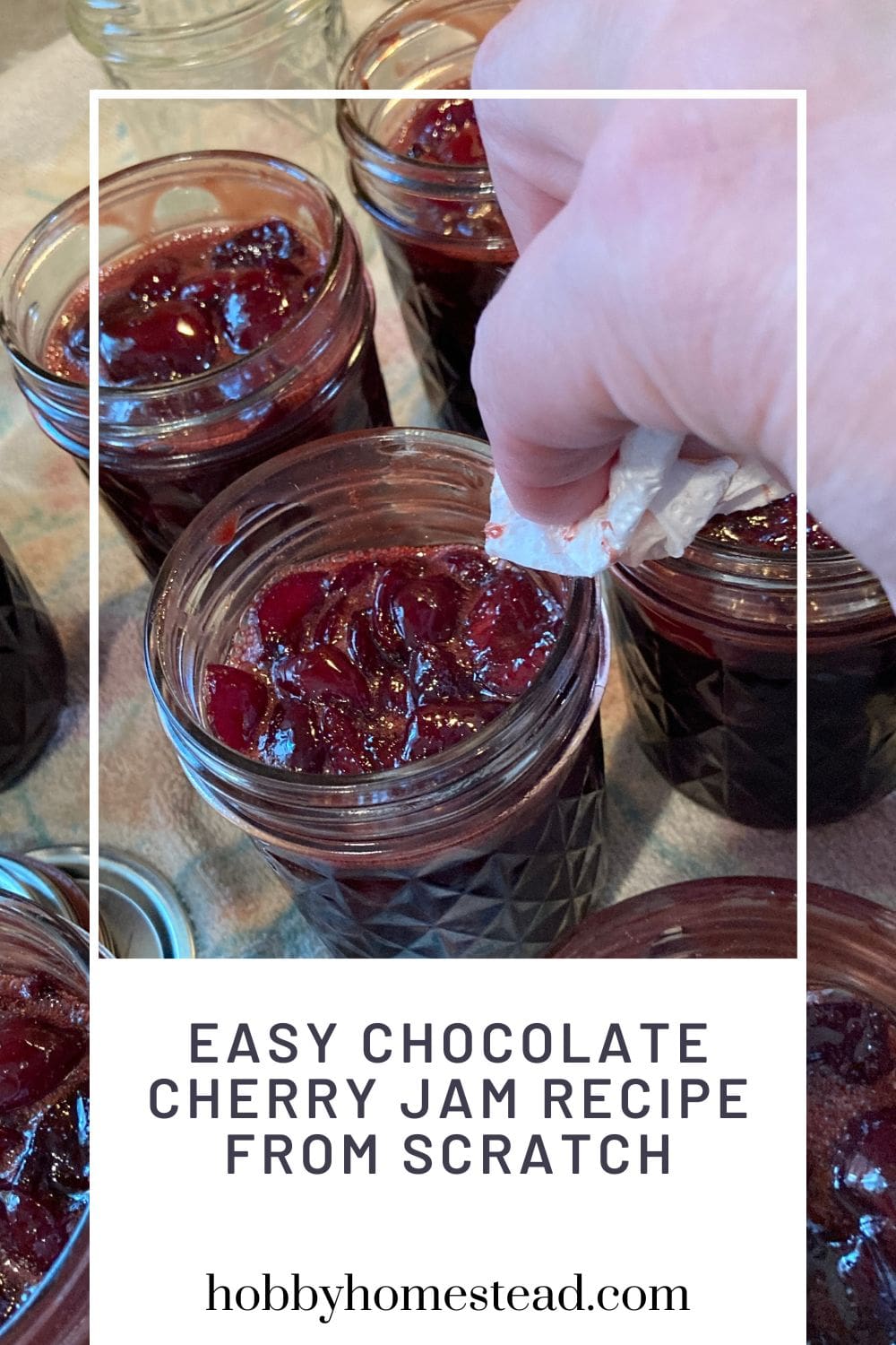 Easy Chocolate Cherry Jam Recipe from Scratch - Hobby Homestead
