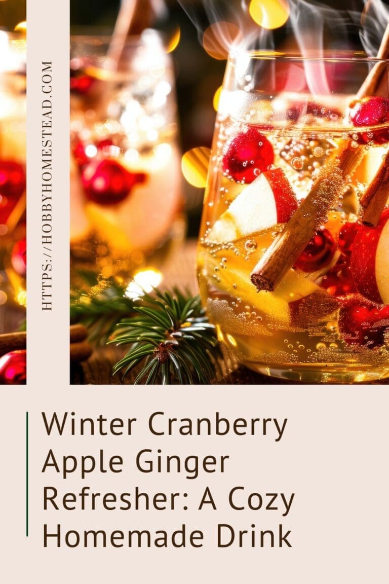 Winter Cranberry Apple Ginger Refresher: A Cozy Homemade Drink - Hobby ...